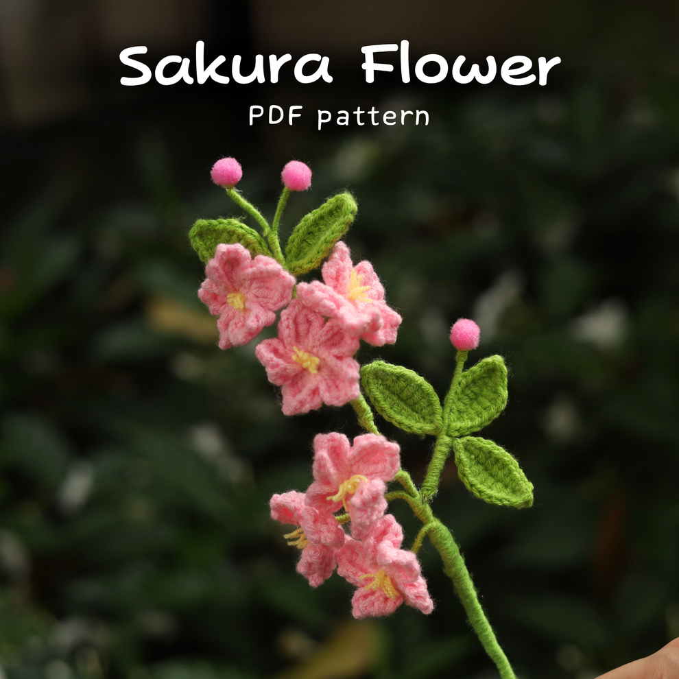 Sakura Flower Crochet Pattern – Hooktasy
