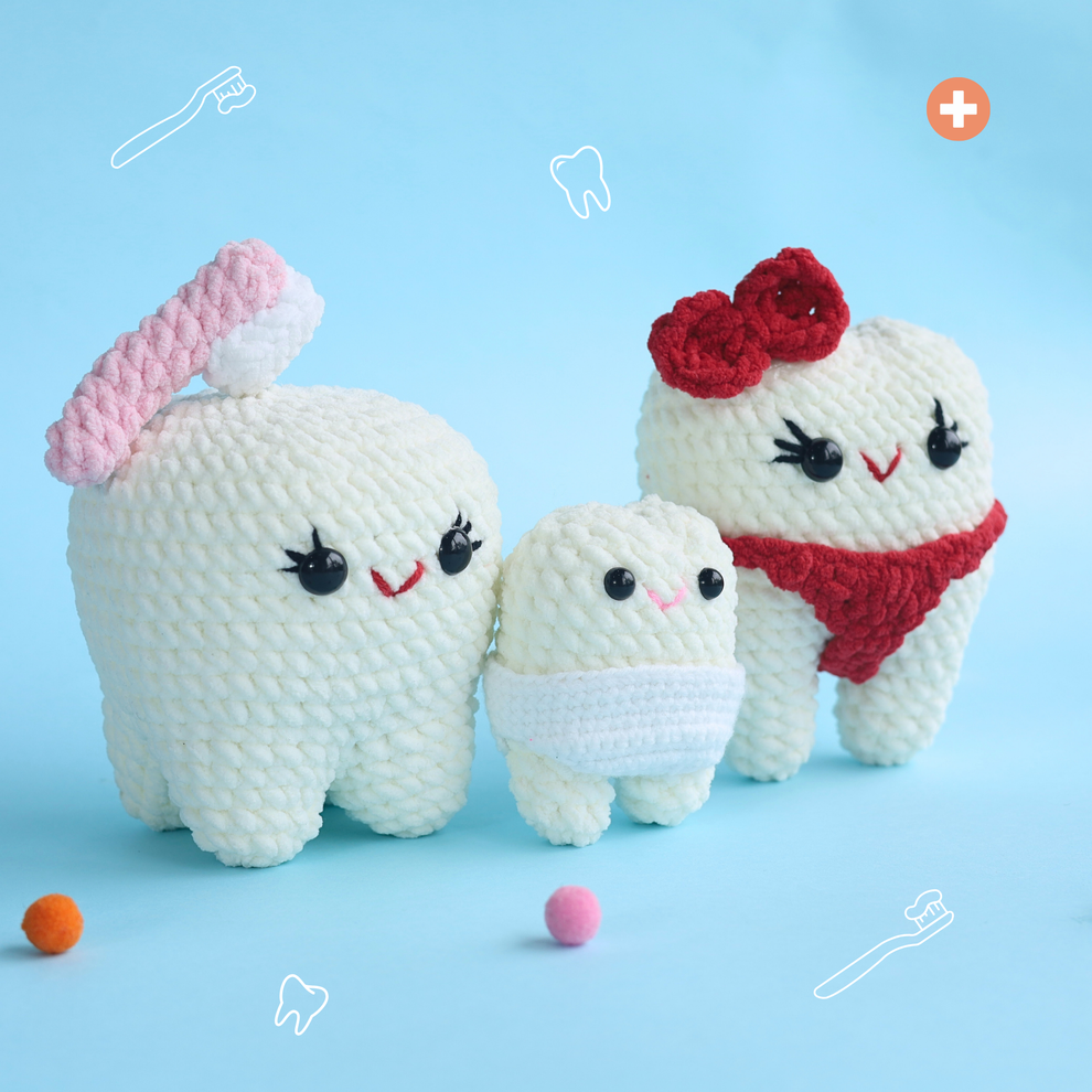 Tooth Family Bundle Crochet Pattern – Hooktasy