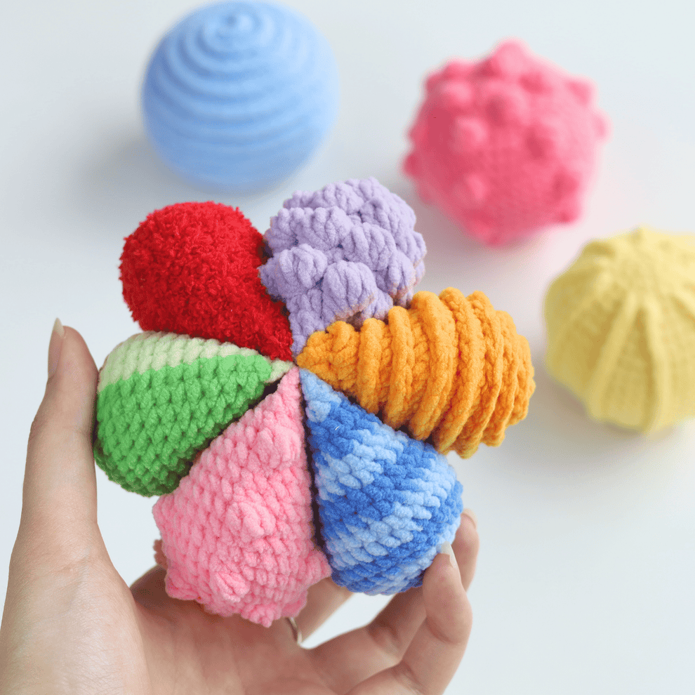 4in1 Monterssori Balls Crochet Pattern – Hooktasy