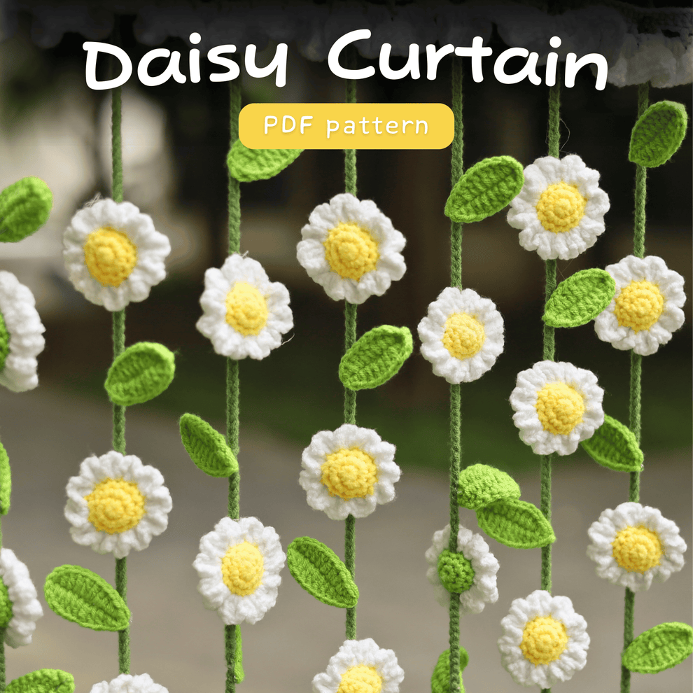 The Curtain Daisy Flower Crochet Pattern – Hooktasy