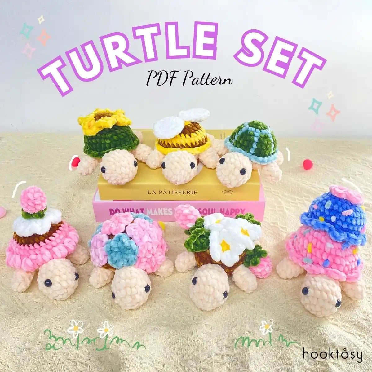 Crochet Turtle Bundle Patterns: 7 Adorable Amigurumi Designs