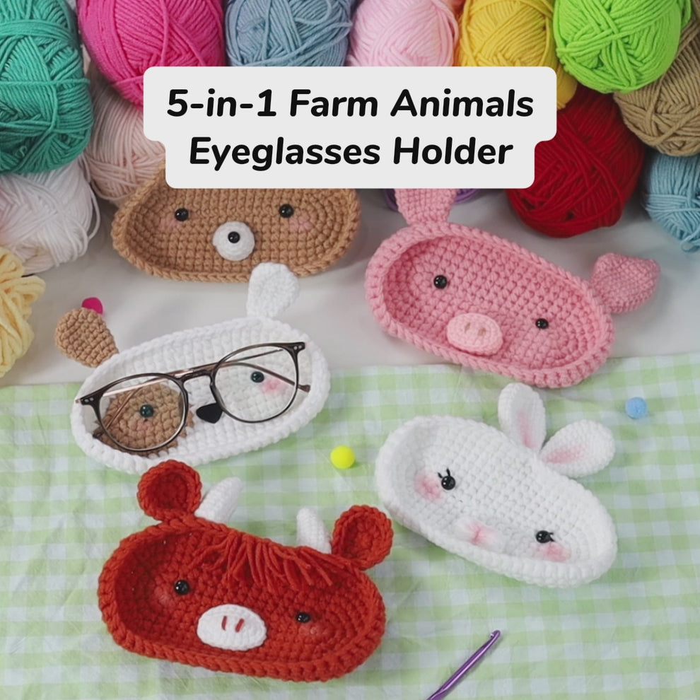 5-in-1 Farm Animals Eyeglasses Holder – Hooktasy
